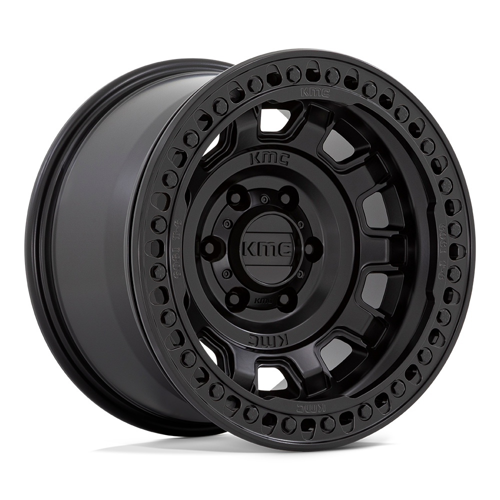 KMC KM236 TANK BEADLOCK 8x6 69 BLACK 17 Inch Wheel Rim 17x9 38mm EBay