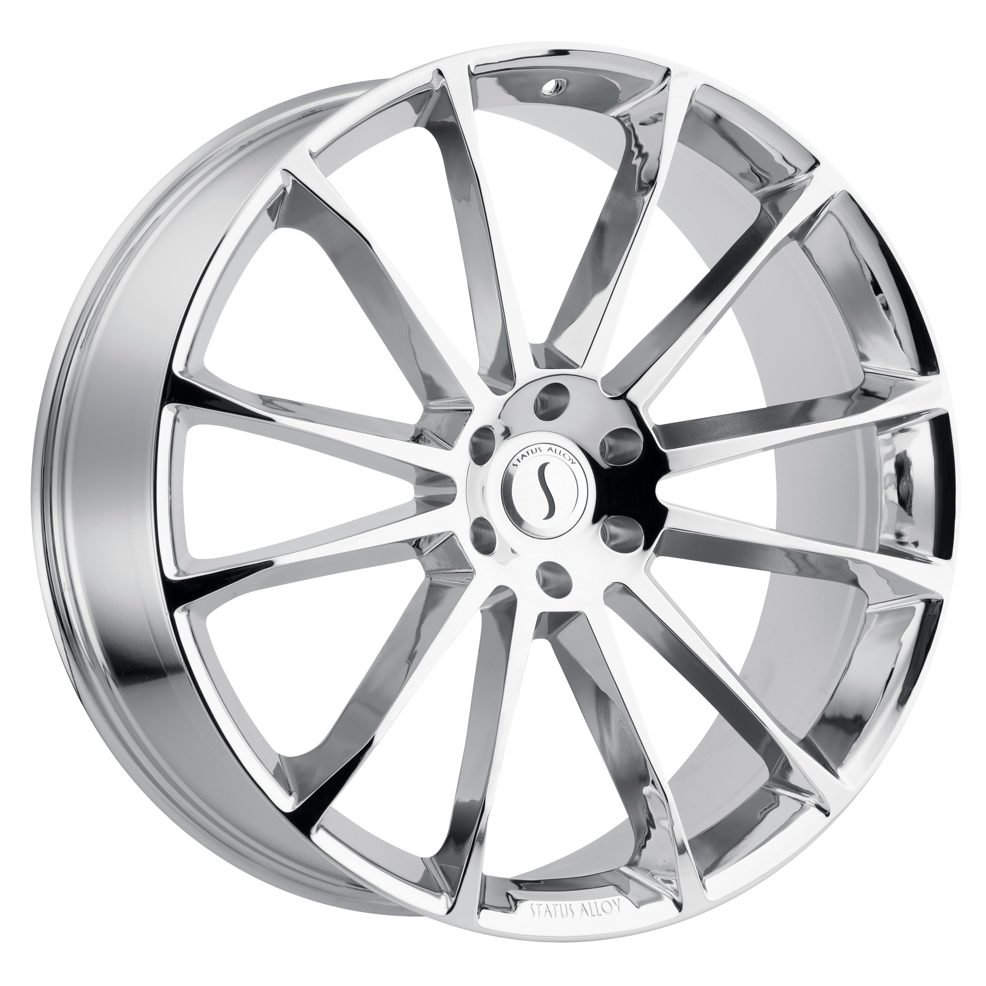 22x9.5 Status GOLIATH CHROME Wheel 5x5 (35mm) 195338038174| eBay